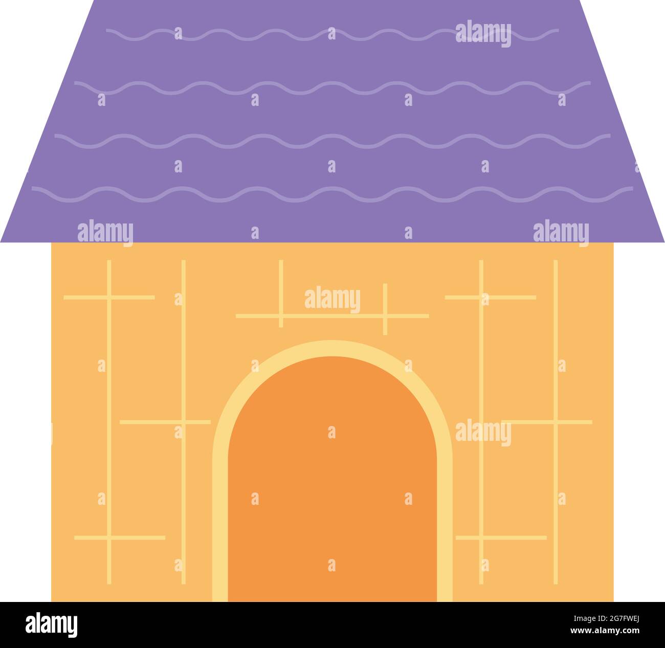 yellow doghouse design Stock Vector Image & Art - Alamy