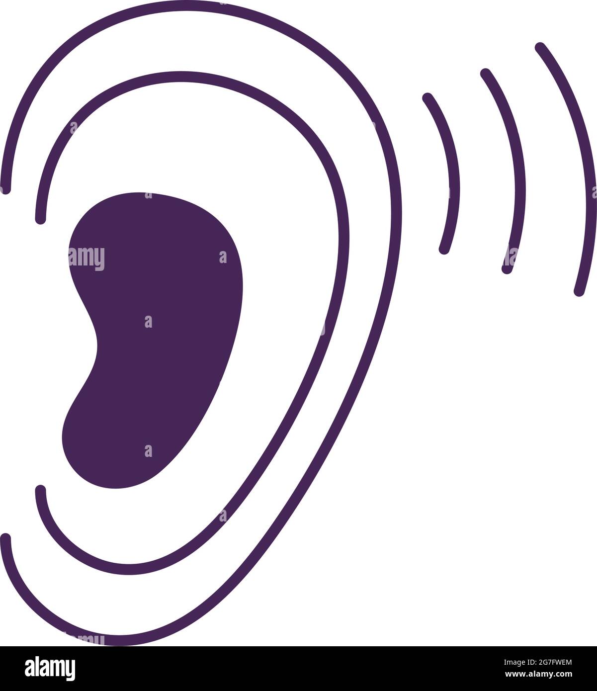 deaf accessibility symbol Stock Vector Image & Art - Alamy