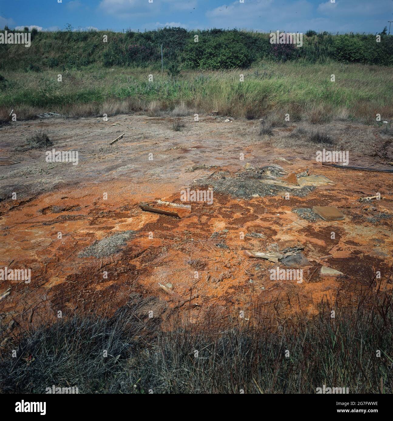 Land polluted with chemicals Stock Photo - Alamy