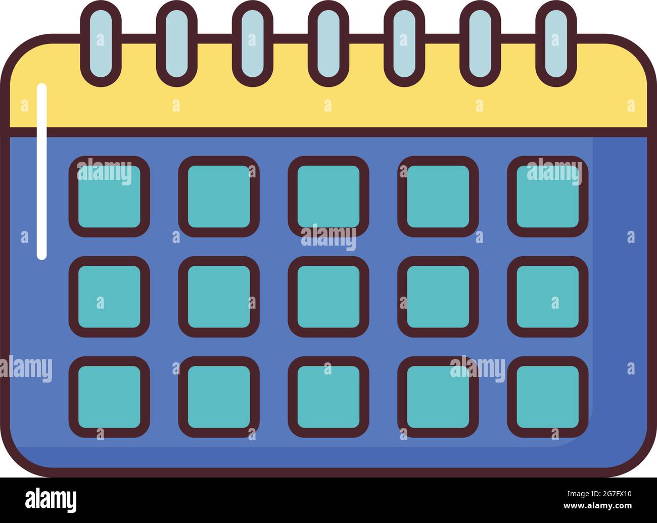 personal calendar illustration Stock Vector Image & Art - Alamy