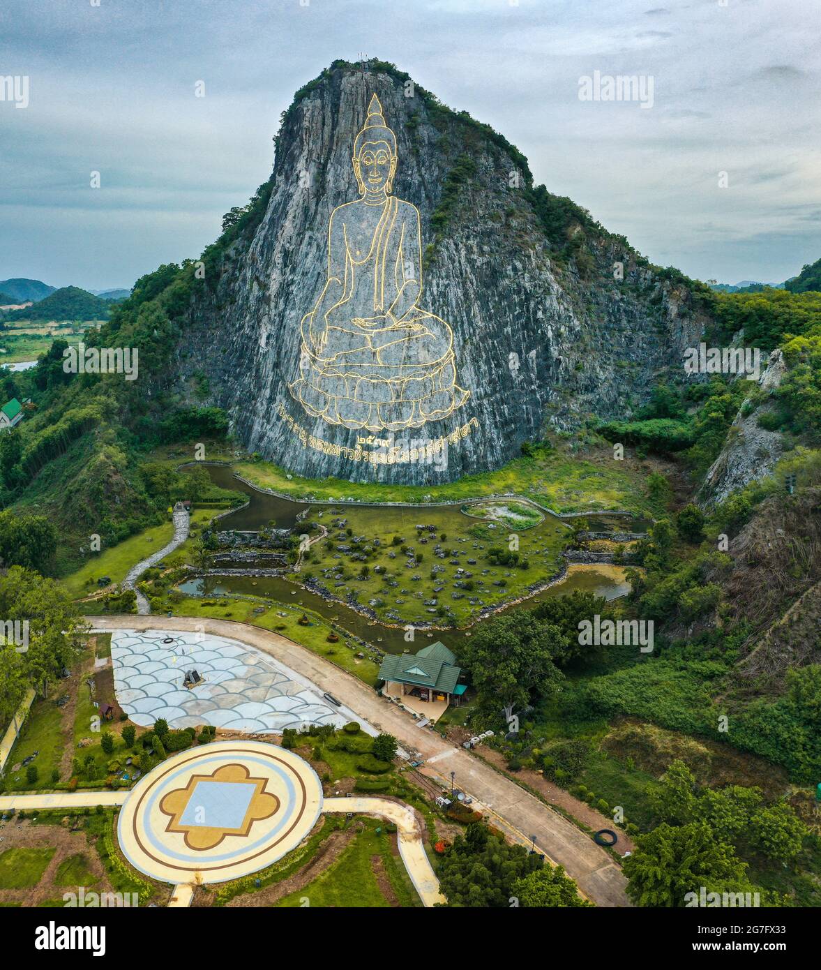 Buddha Mountain in Pattaya, Chonburi, Thailand Stock Photo - Alamy