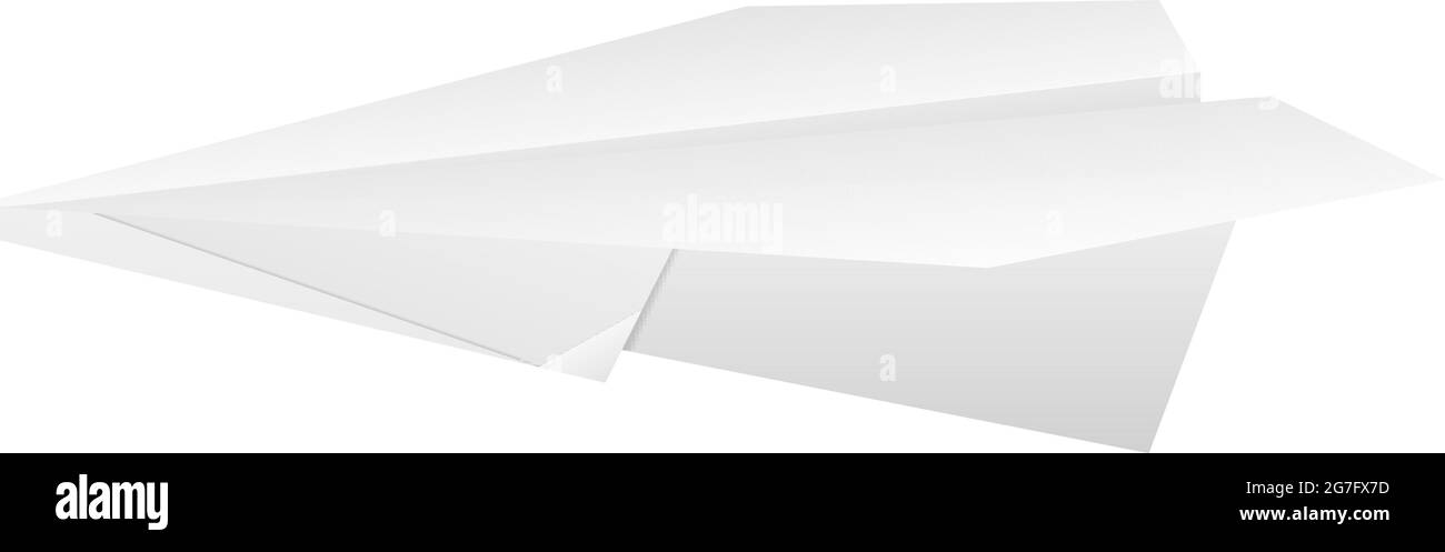 Paper airplane on a white background. Vector illustration Stock Vector ...
