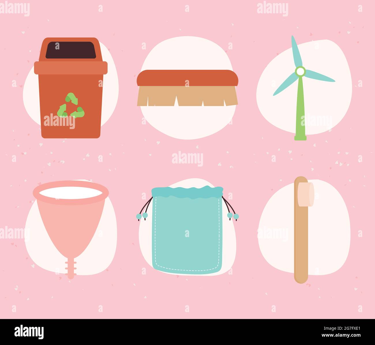 Six items Stock Vector Images - Alamy