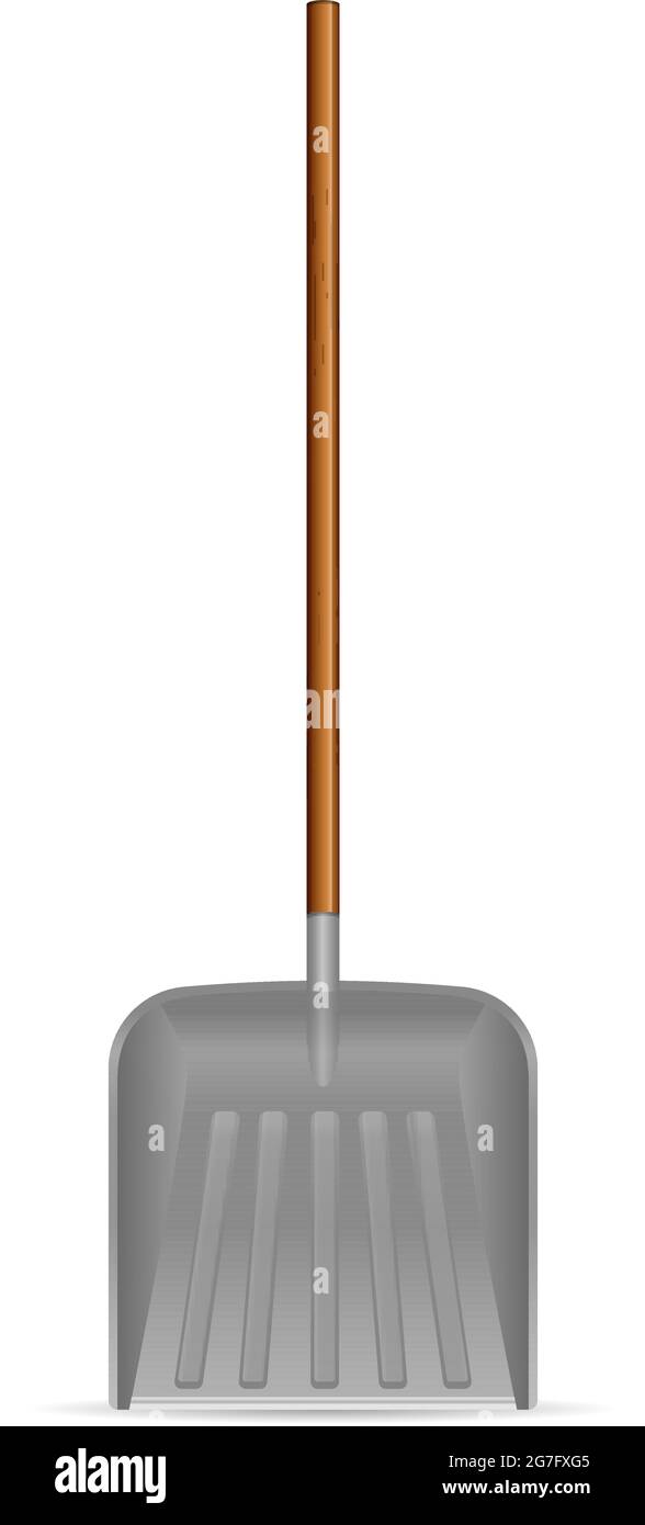 Snow shovel on a white background. Vector illustration Stock Vector ...