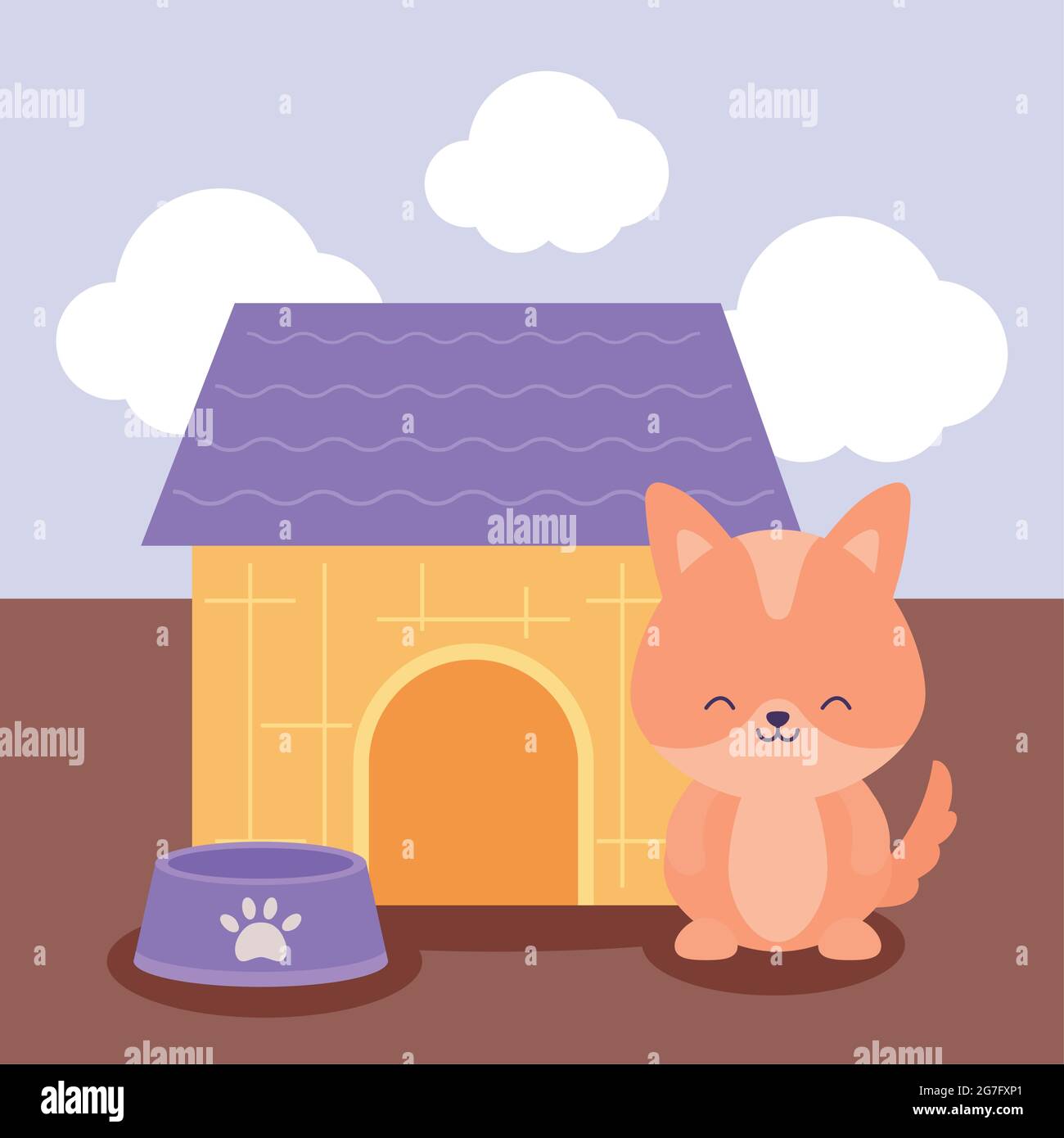 brown puppy design Stock Vector Image & Art - Alamy
