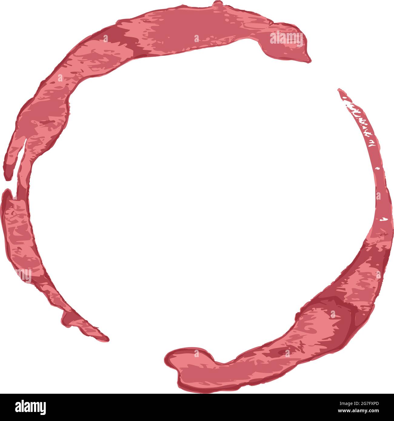 Wine stain on a white background. Vector illustration Stock Vector ...
