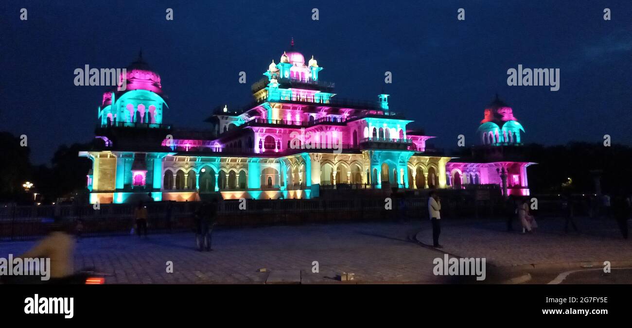 Albert hall museum is situated in Jaipur, Rajasthan, India Stock Photo ...