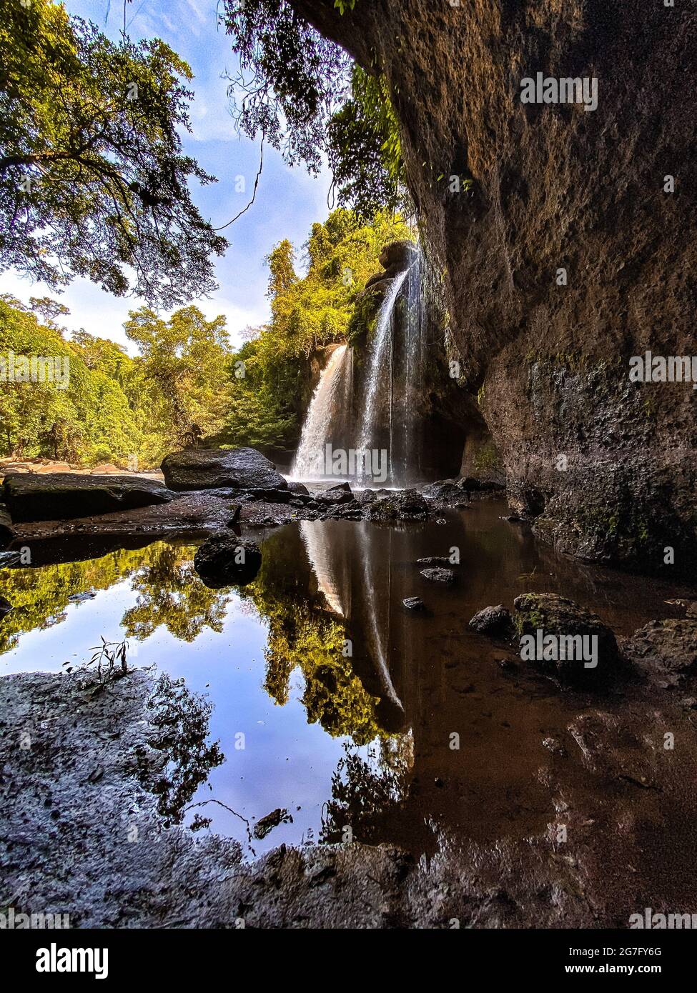 Haew Suwat Waterfall in Khao Yai National Park in Nakhon Ratchasima, Thailand Stock Photo - Alamy