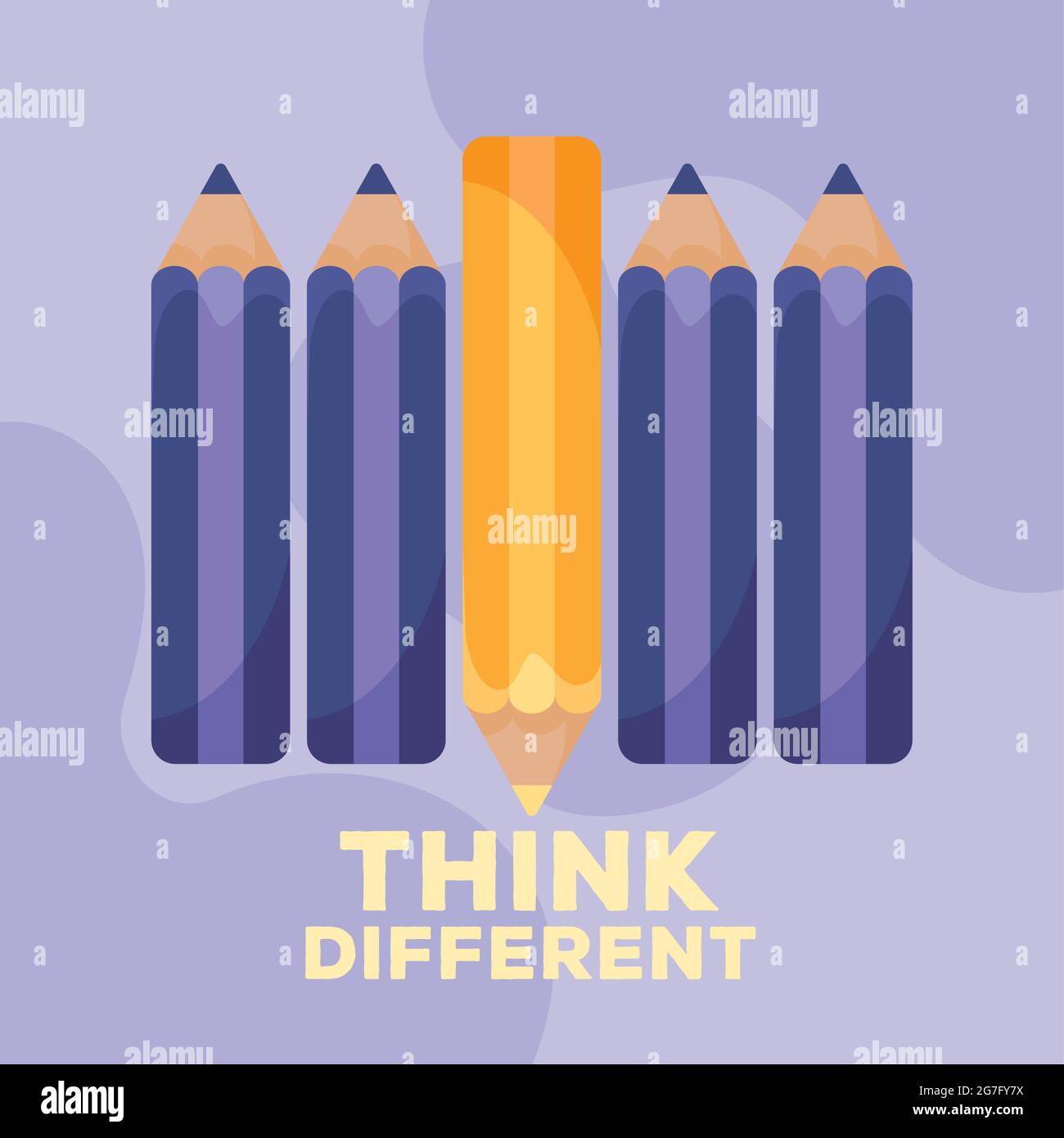 think different card Stock Vector Image & Art - Alamy