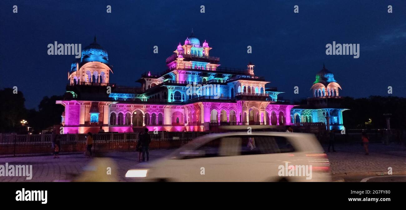 Albert hall museum is situated in Jaipur, Rajasthan, India Stock Photo ...