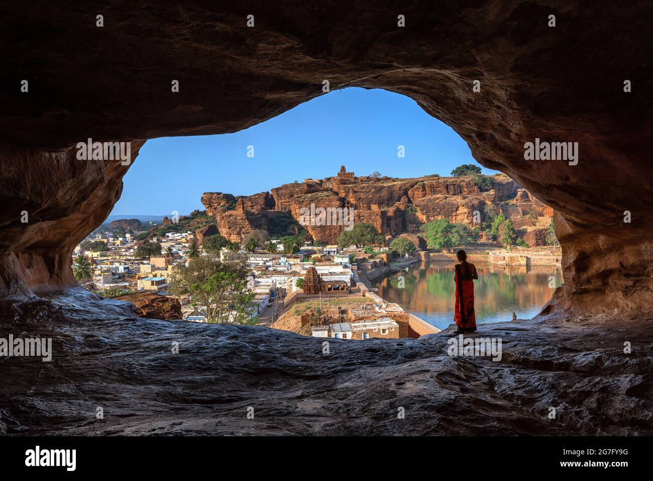 Badami Cave Temples, Karnataka. It is unesco heritage site and place of ...