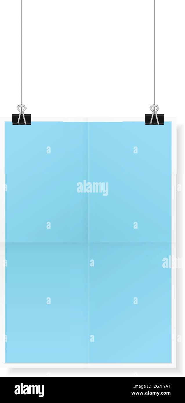 Hanging folded paper on a white background Stock Vector Image & Art - Alamy