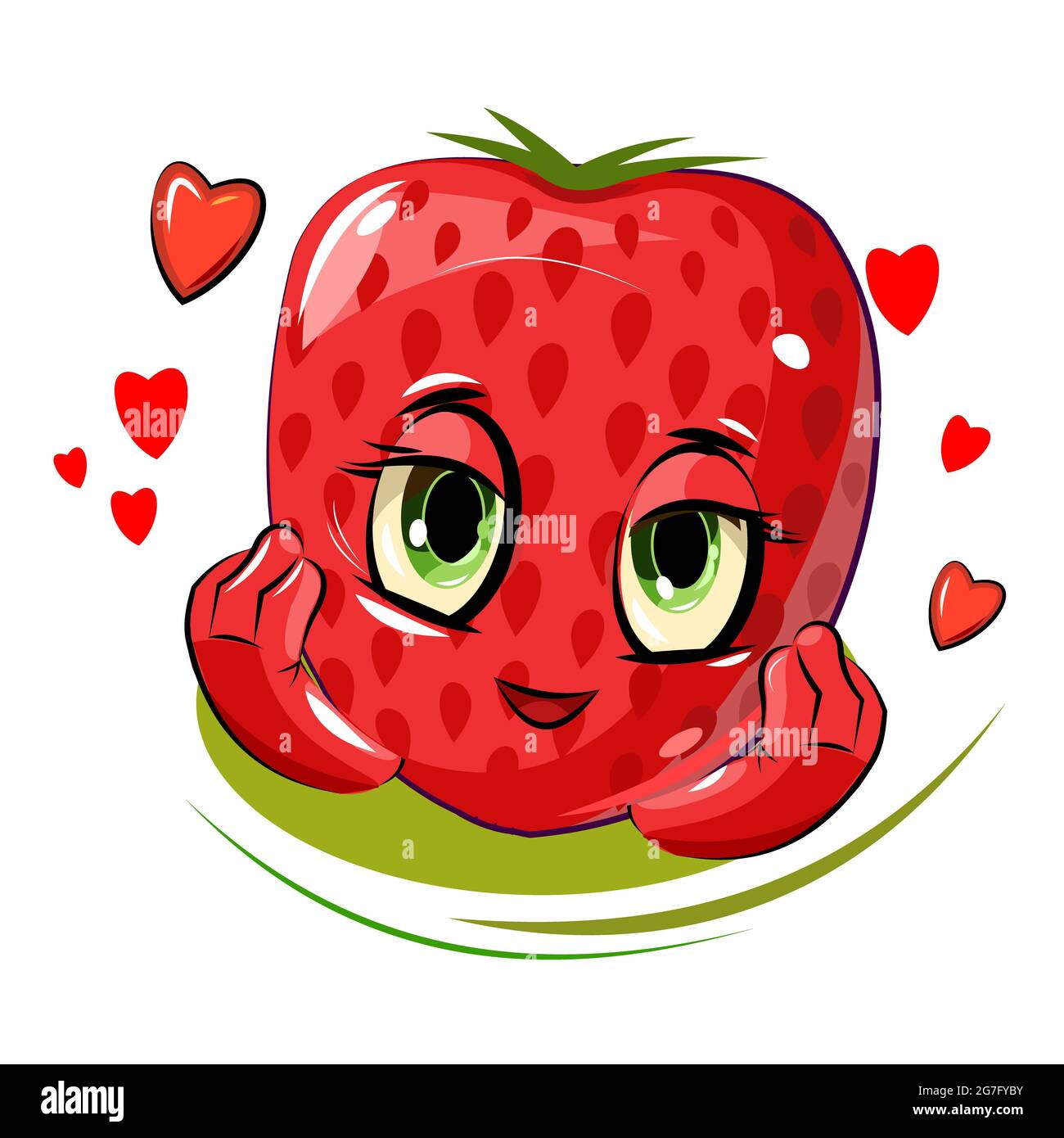 Strawberry Cartoon Character