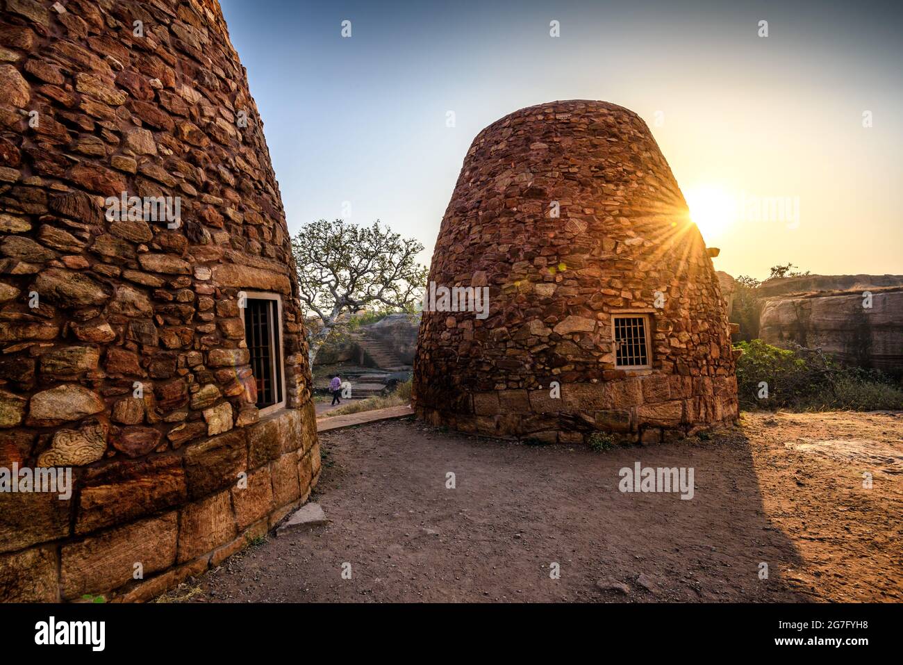 Granaries on the way to Upper Shivalaya – North Fort, Badami, Karnataka ...