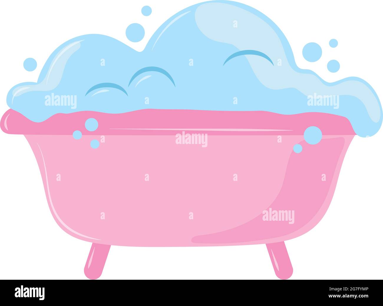 bathtub with bubbles Stock Vector Image & Art - Alamy