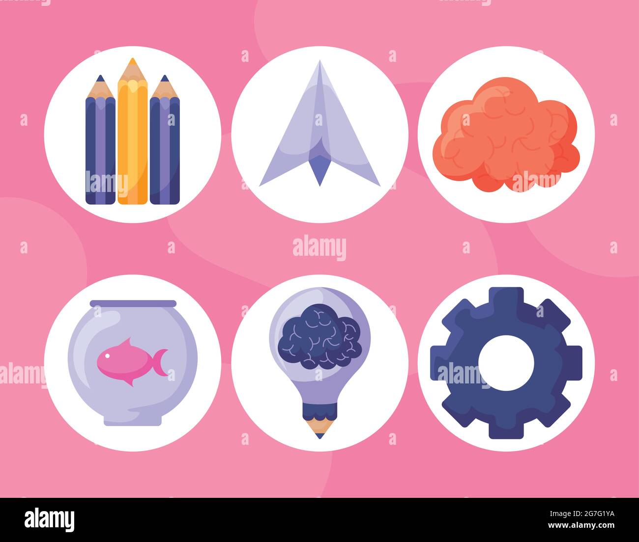 six unique items Stock Vector Image & Art - Alamy