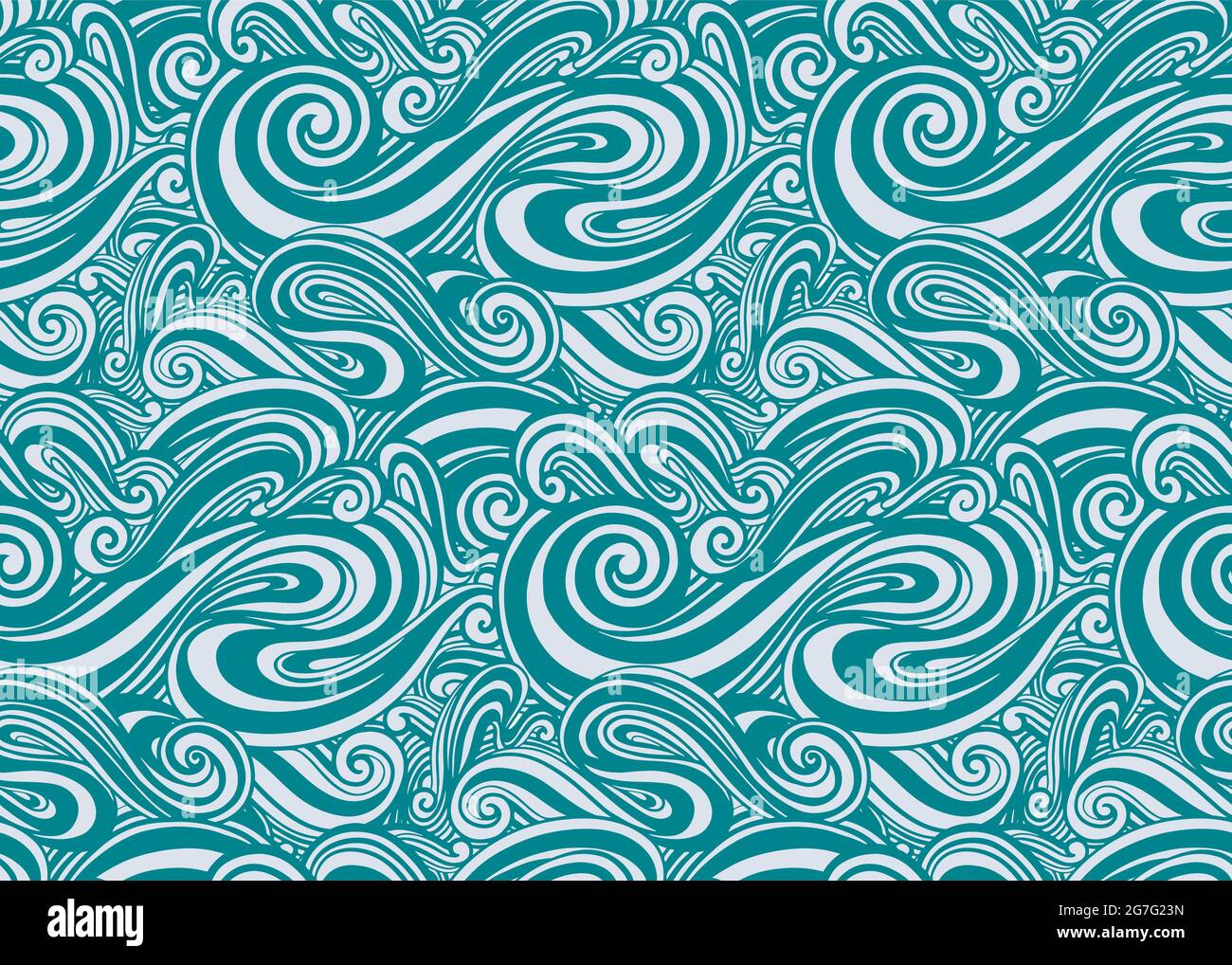 Seamless pattern wave abstract.Line drawing style.Fashion textile ...