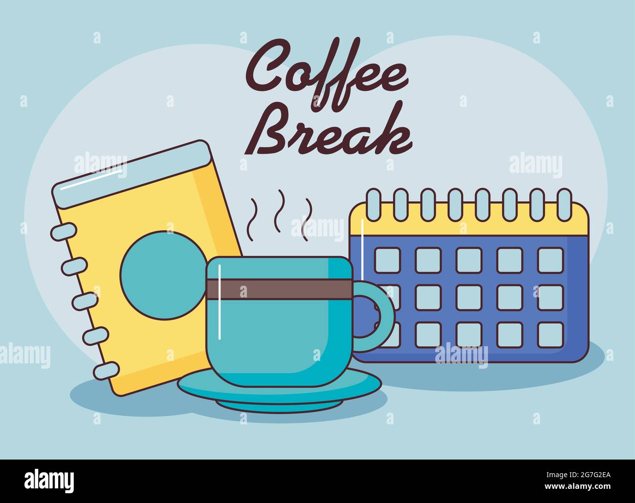 coffee break poster Stock Vector Image & Art - Alamy