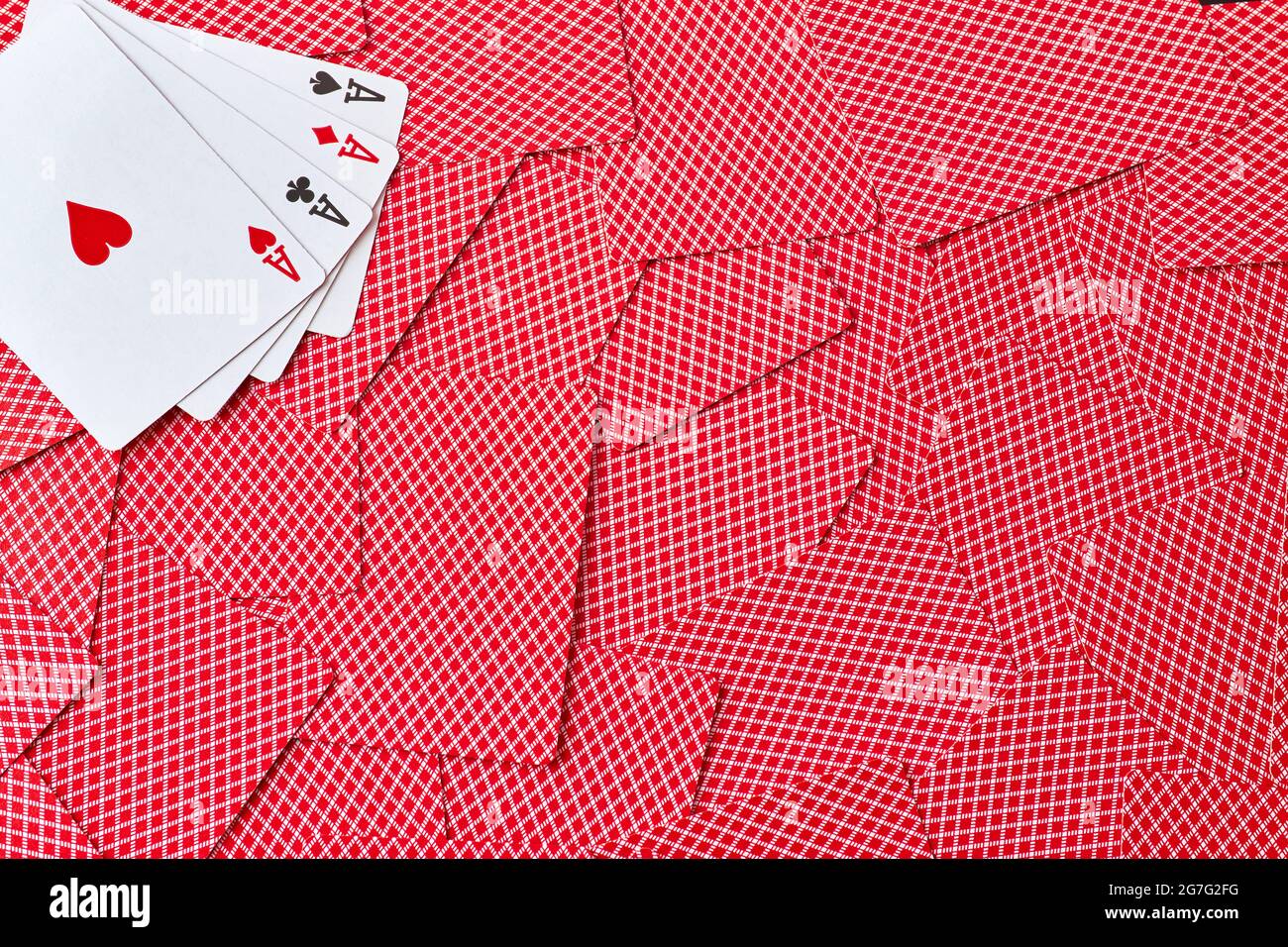 background made of playing cards top down view Stock Photo - Alamy