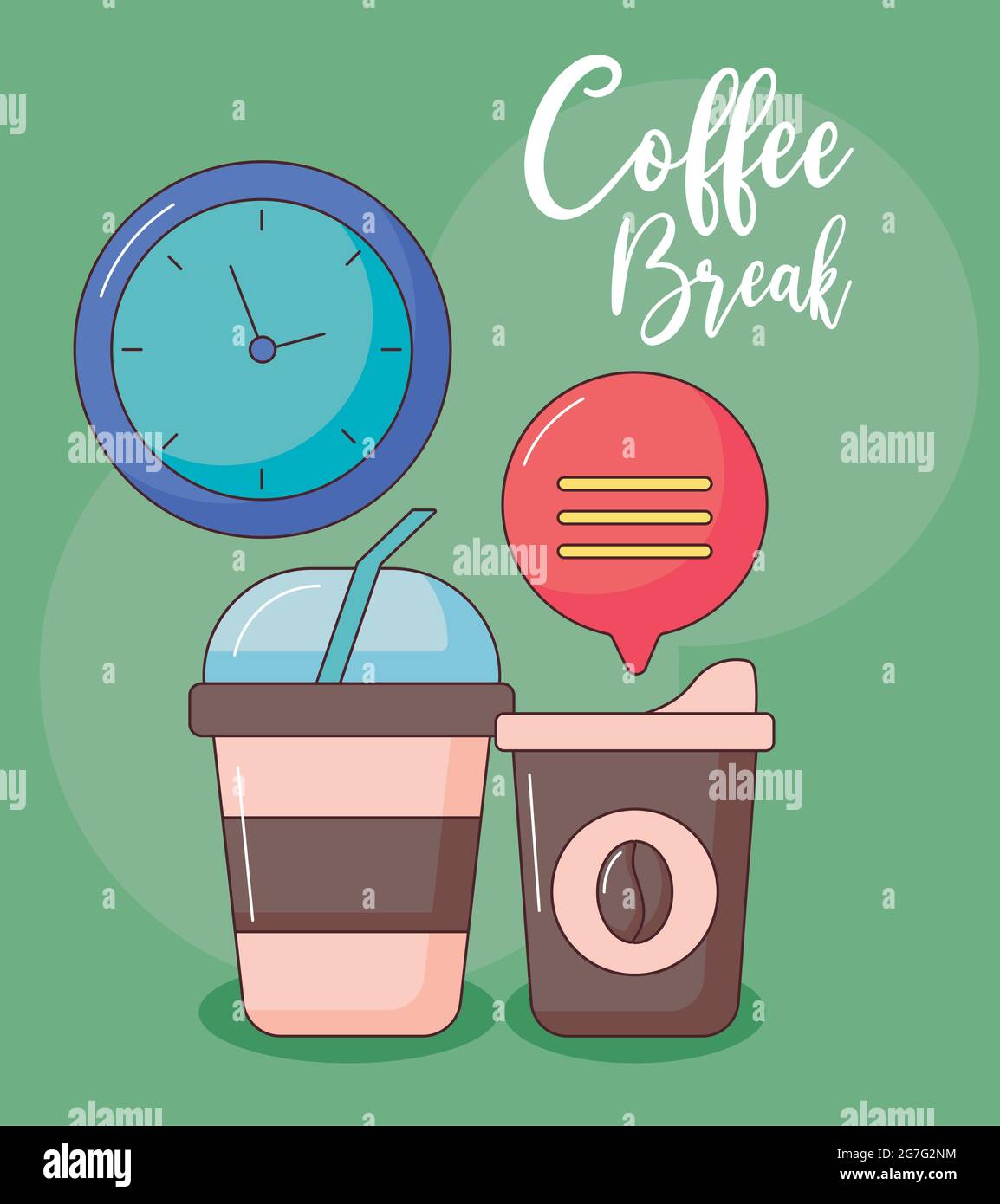 coffee break illustration Stock Vector Image & Art - Alamy