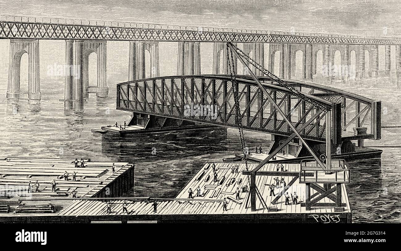 Reconstruction of the Tay Bridge, built in 1887, to replace the one ...