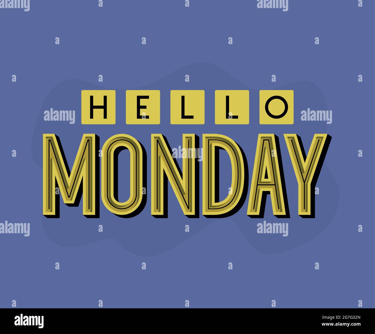 motivational message of hello monday Stock Vector Image & Art - Alamy