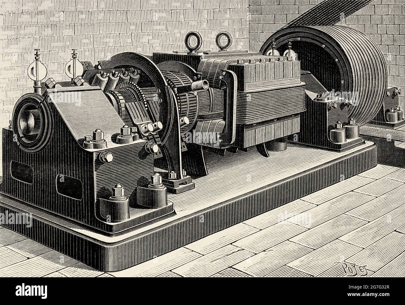 300,000 watt Crompton dynamo for the manufacture of aluminum bronze by ...