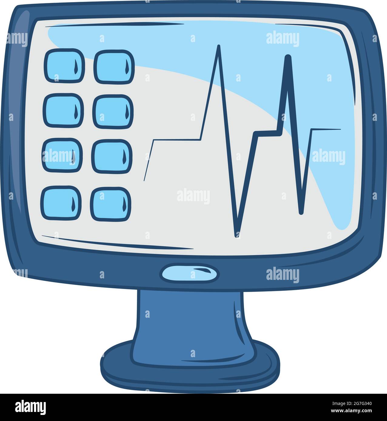 medical monitor life line Stock Vector Image & Art - Alamy