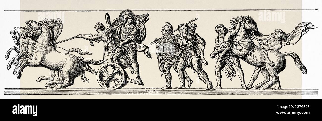 The entry of Alexander the Great into Babylon at the end of October 331 ...