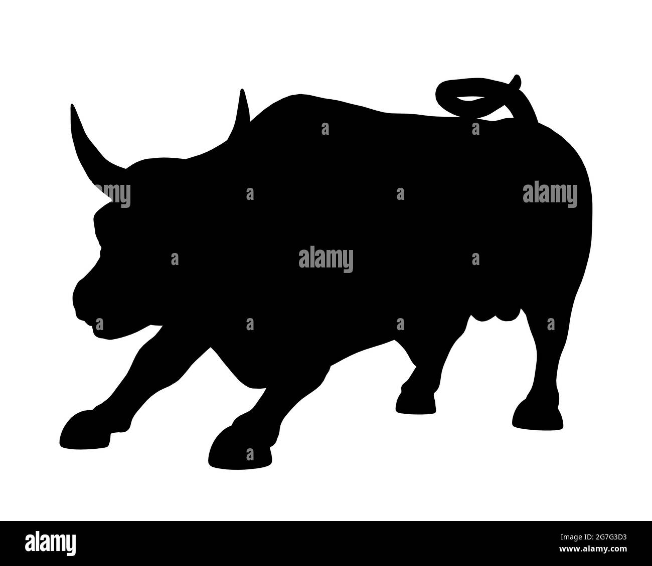 Running Bull Silhouette