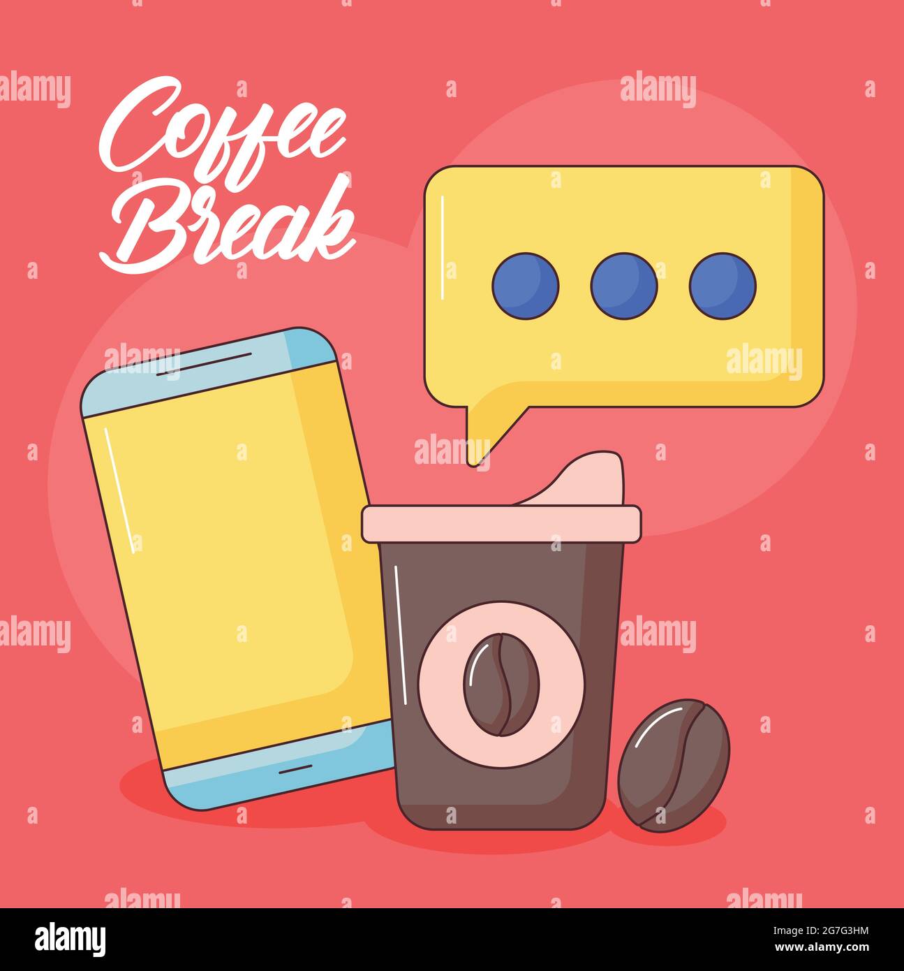 coffee break design Stock Vector Image & Art - Alamy