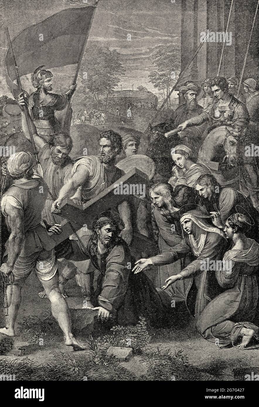 Third Way of the Cross. Jesus Christ falls the first time. Bible, New ...