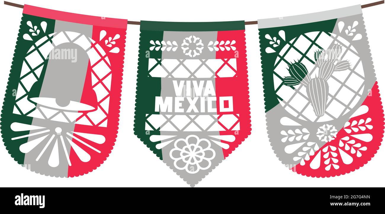 Hanging mexican paper Stock Vector Images - Alamy