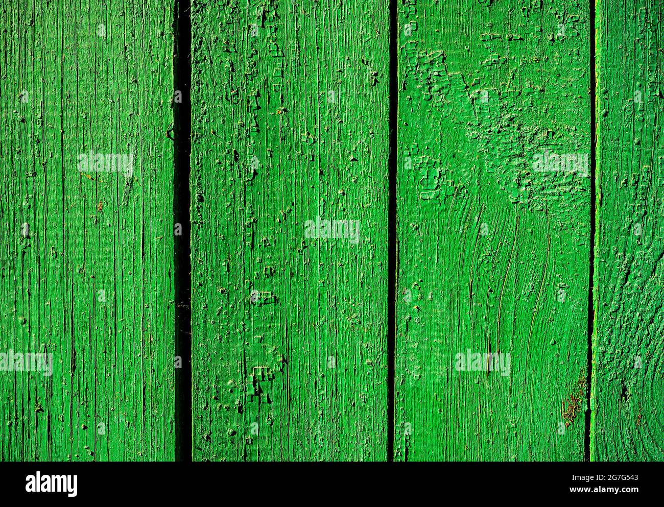 Old Wooden Planks with Weathered Green Paint Stock Photo - Alamy