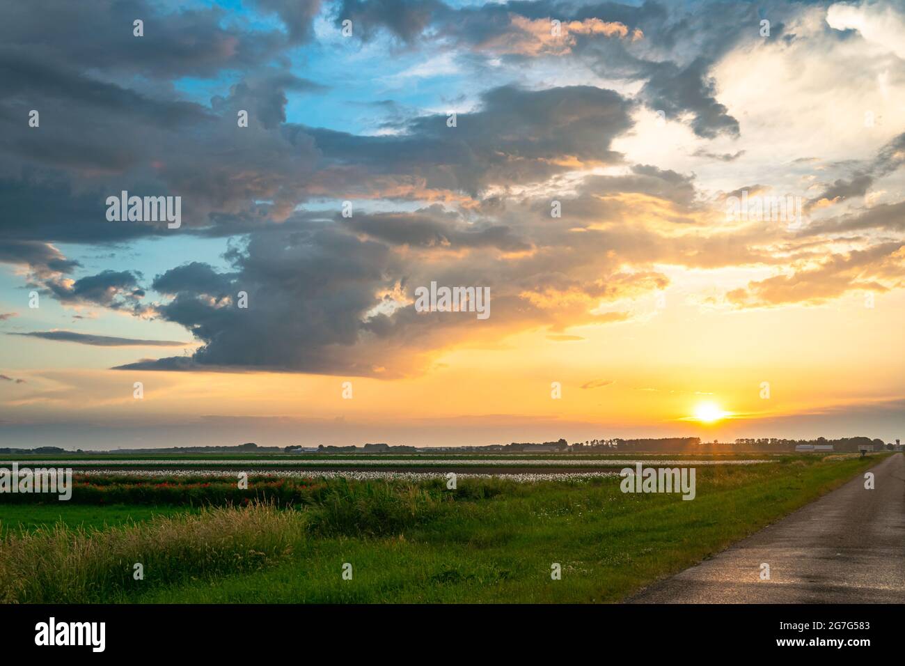 Netherlands plains sunset hi-res stock photography and images - Alamy