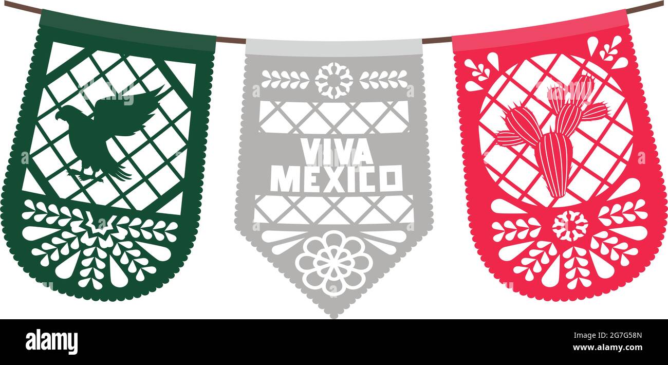 Hanging mexican paper Stock Vector Images - Alamy