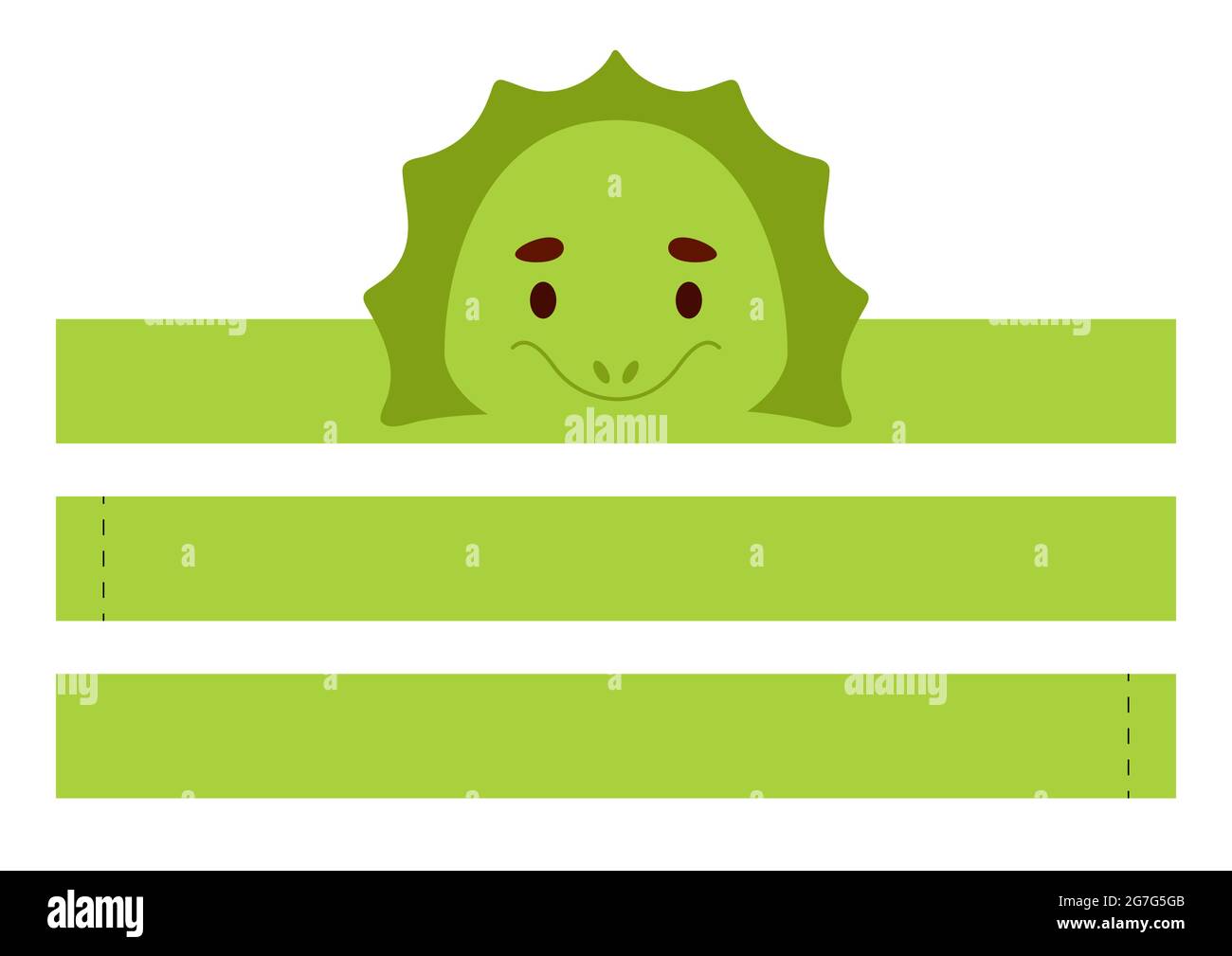 Printable iguana paper crown. Diy cut party ribbon template for ...