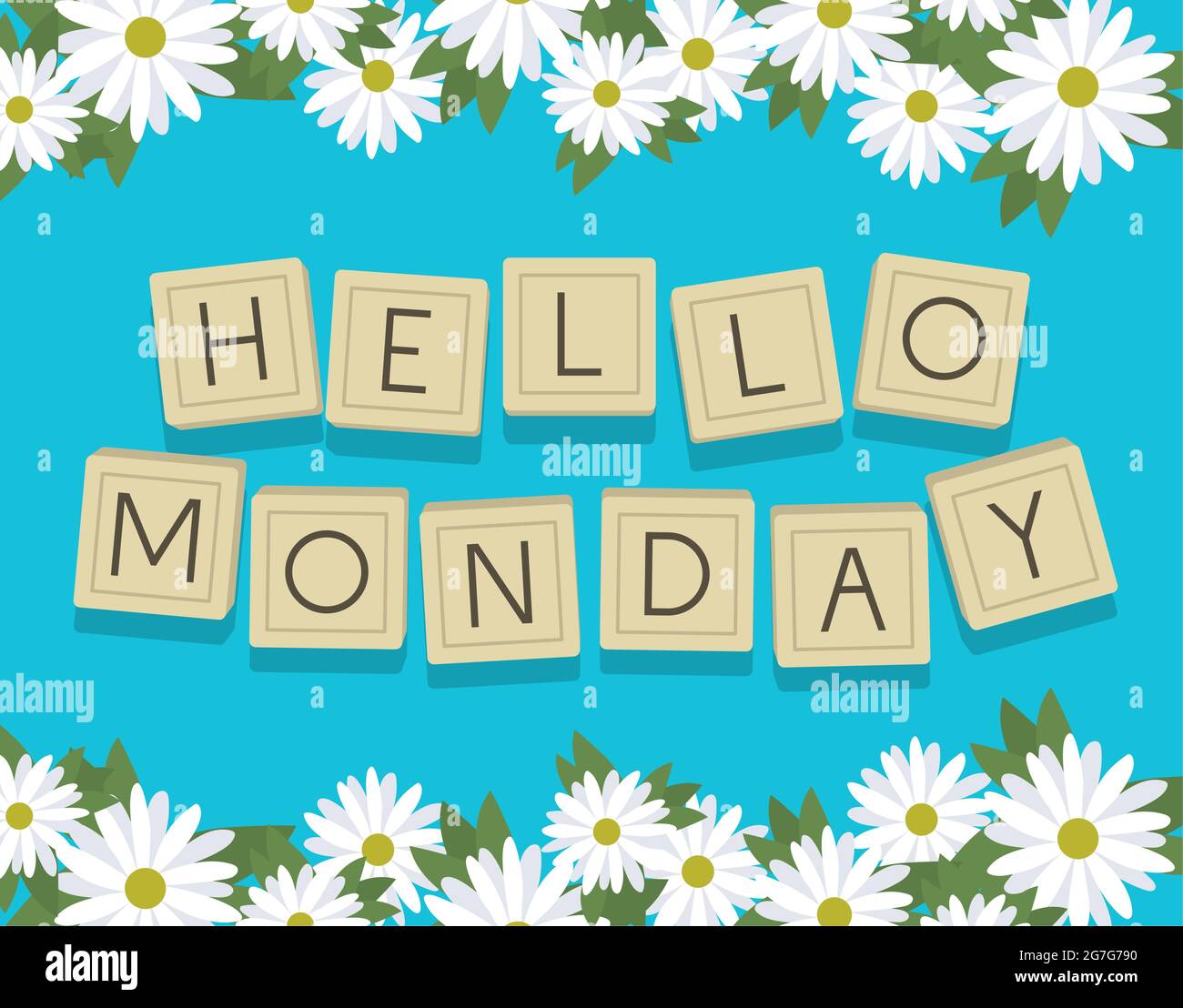 Hello monday inspirational lettering hi-res stock photography and ...