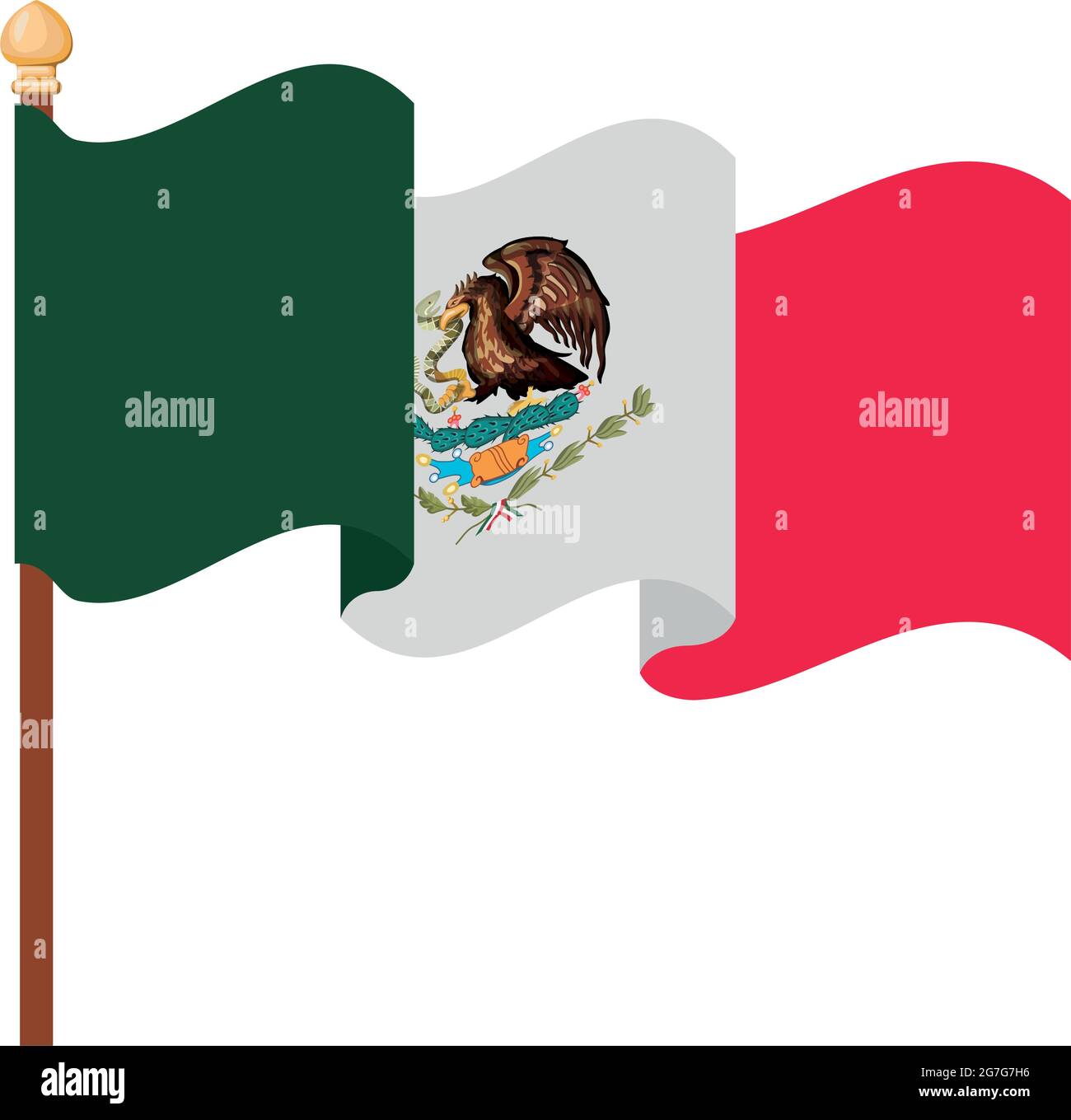 mexico flag representation Stock Vector Image & Art - Alamy