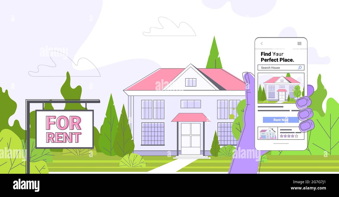 Signboard real estate Stock Vector Images - Alamy