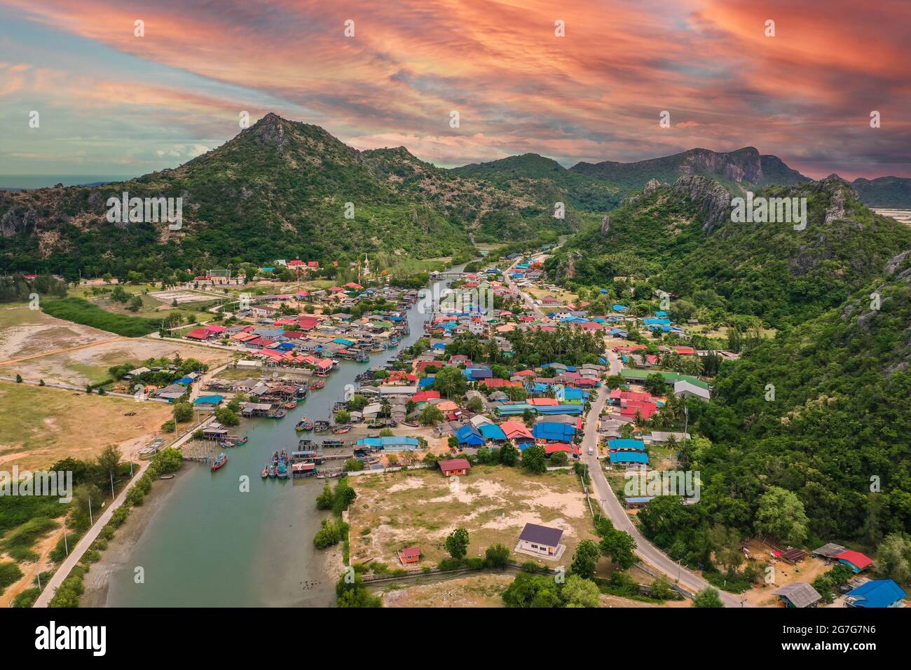 Bang Pu fishing Village in Sam Roi Yot national park, Prachuap Khiri ...