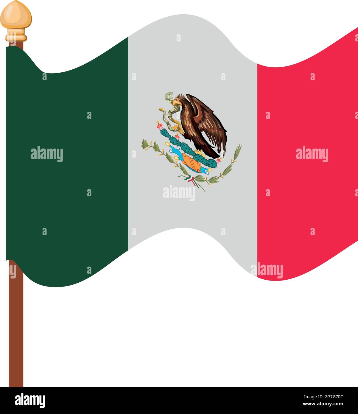 mexico flag illustration Stock Vector Image & Art - Alamy