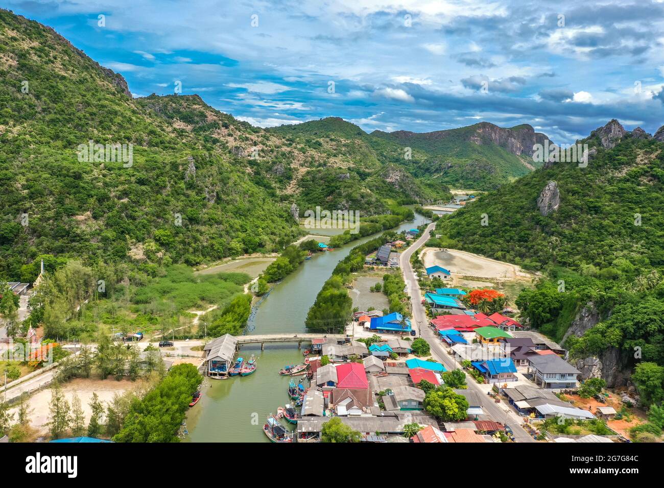 Bang Pu fishing Village in Sam Roi Yot national park, Prachuap Khiri ...