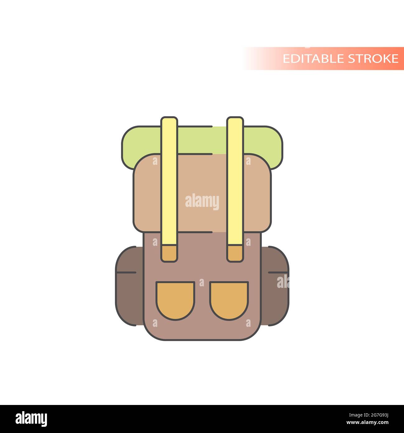 Backpack symbol hi-res stock photography and images - Alamy