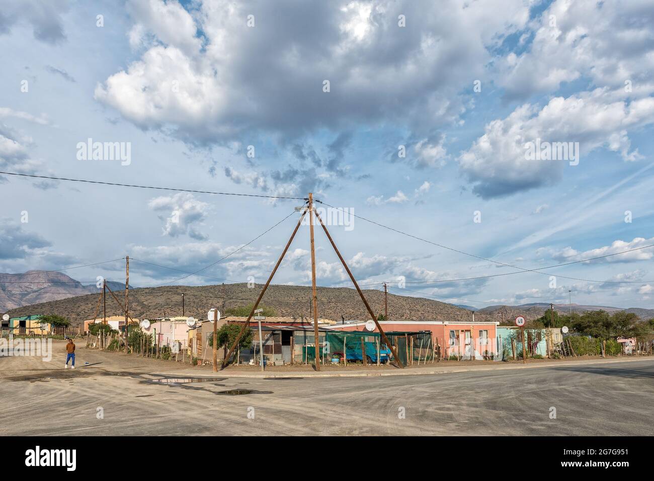 KLAARSTROOM, SOUTH AFRICA - APRIL 21, 2021: A street scene in ...