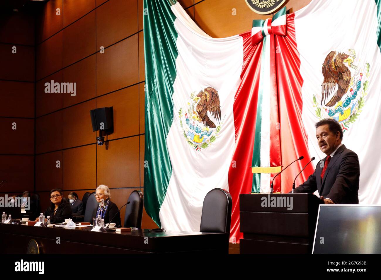 Non Exclusive: MEXICO CITY, MEXICO - JULY 13: The coordinator of the ...