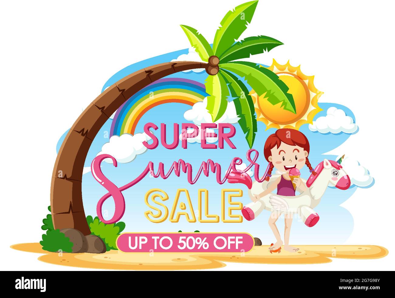 Summer season scenery picture Cut Out Stock Images & Pictures - Alamy