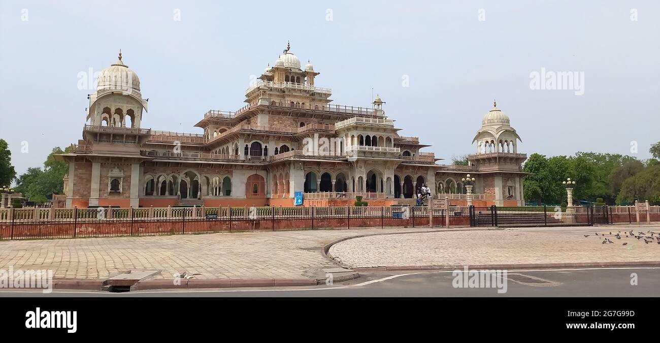 Albert hall museum is situated in Jaipur, Rajasthan, India Stock Photo ...