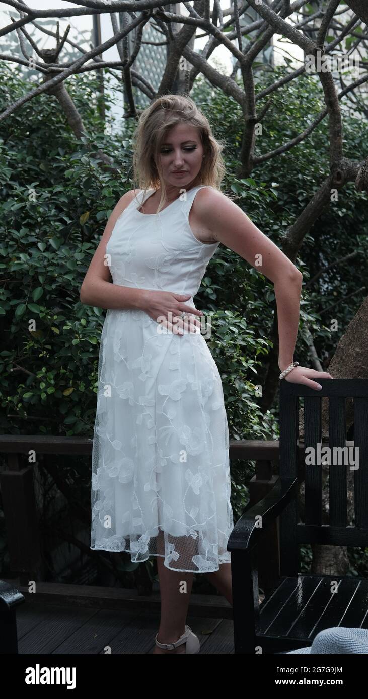 Full white attire hi-res stock photography and images - Alamy