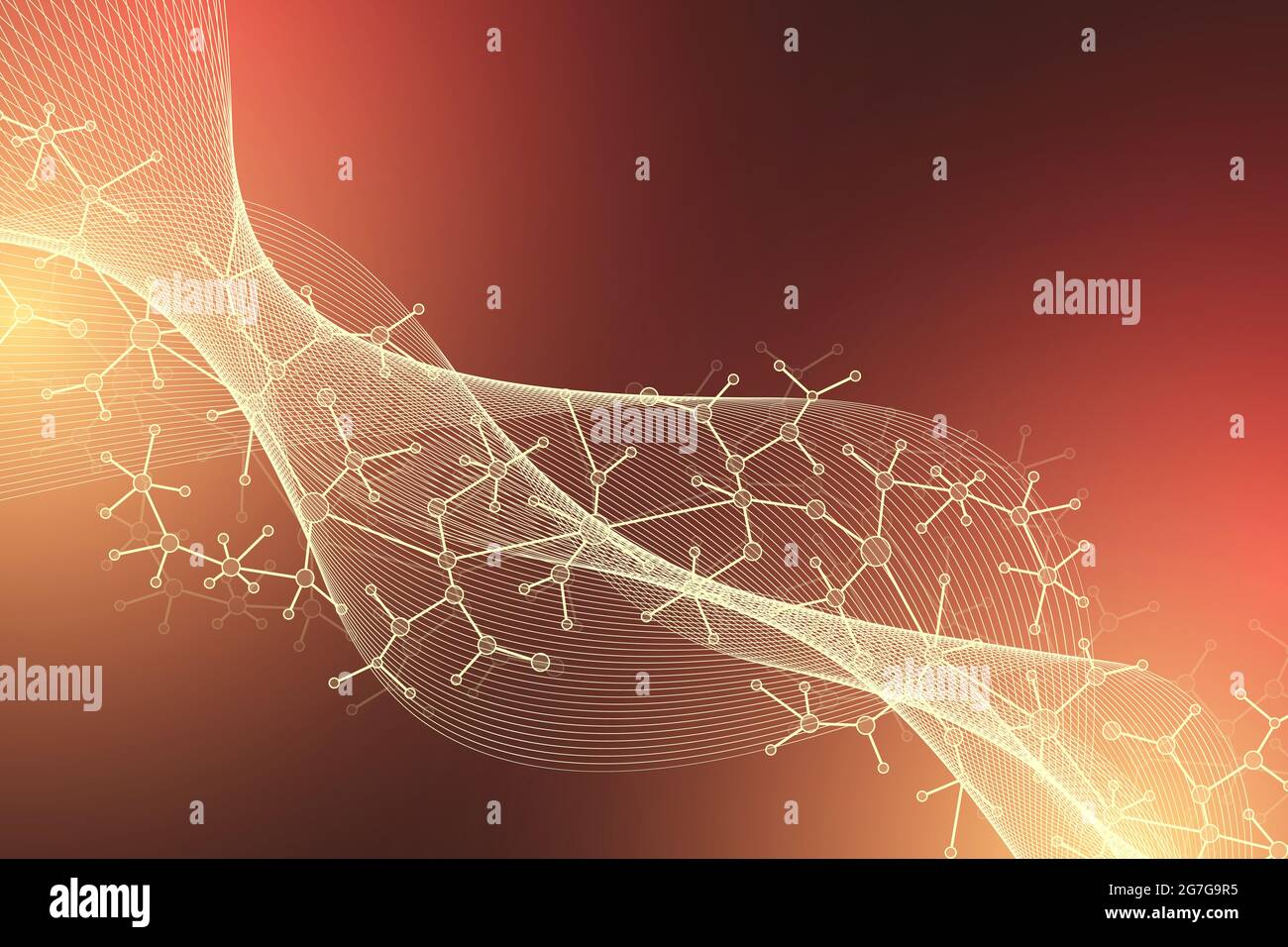 Scientific illustration genetic engineering and gene manipulation ...